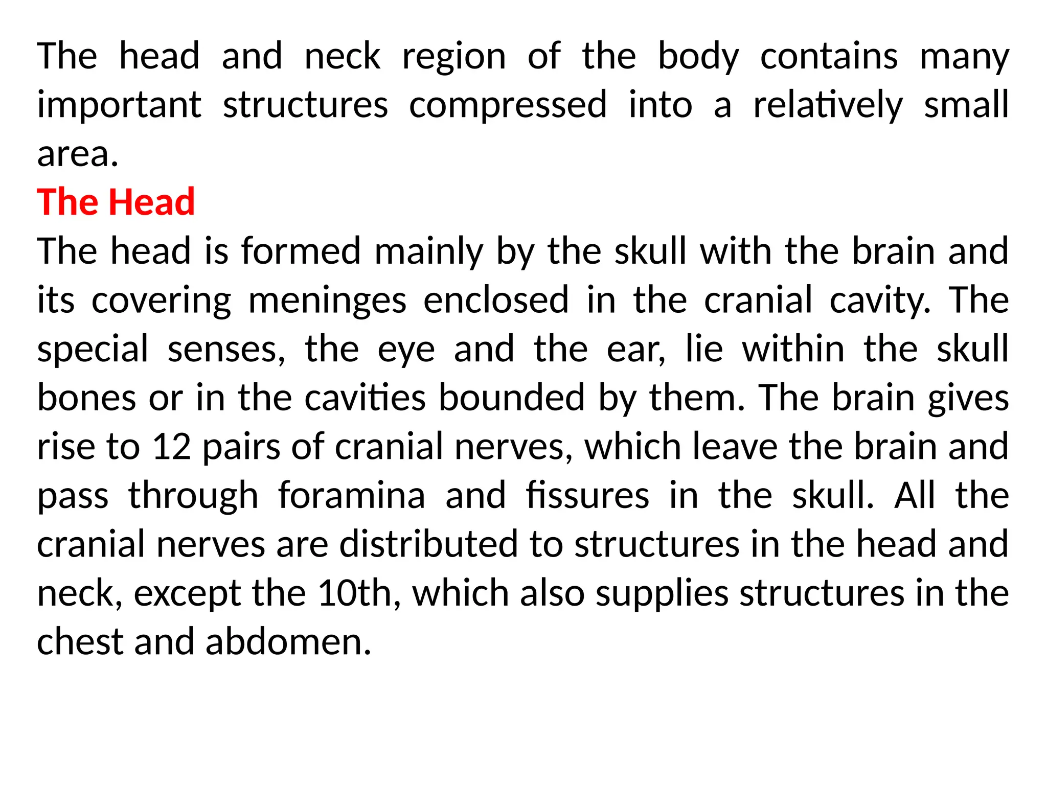 The anatomy of the head and neck region ppt | PPT