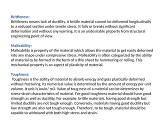Basic mechanics of solids for civil engieering | PPT