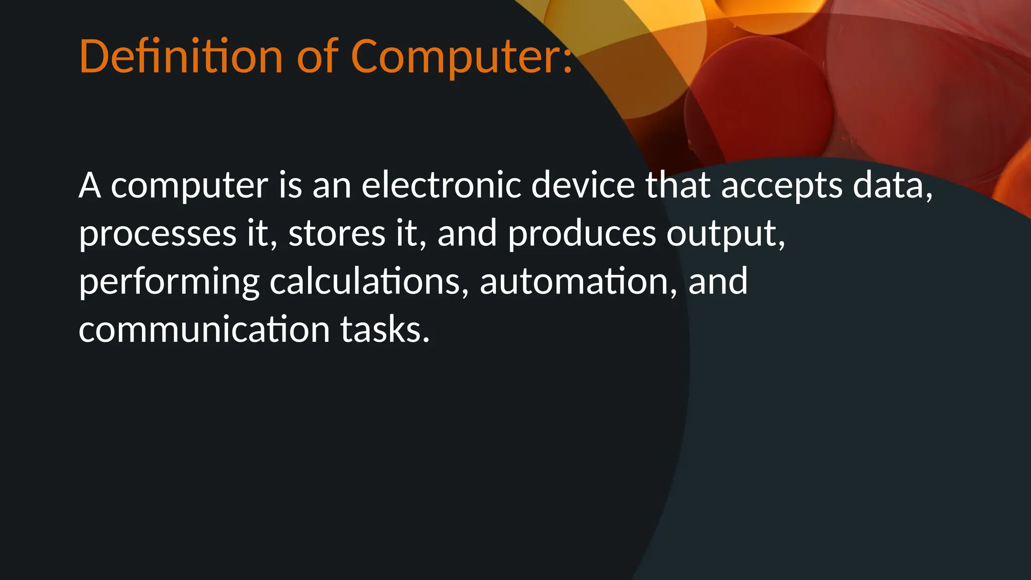 lecture 1.pptx computer Definition, Types, Advantages and disadvantages | PPT