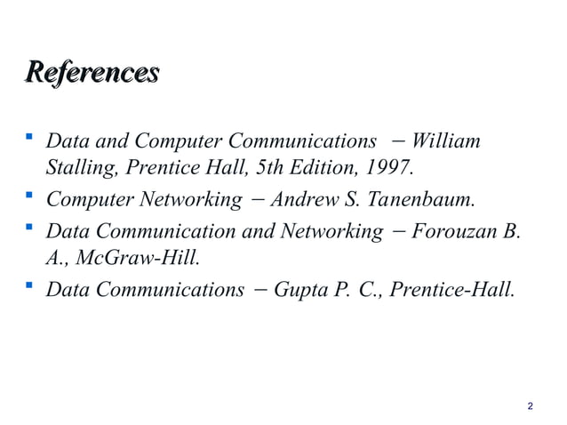 Chapter 1 Introduction To Datacommunication Ppt