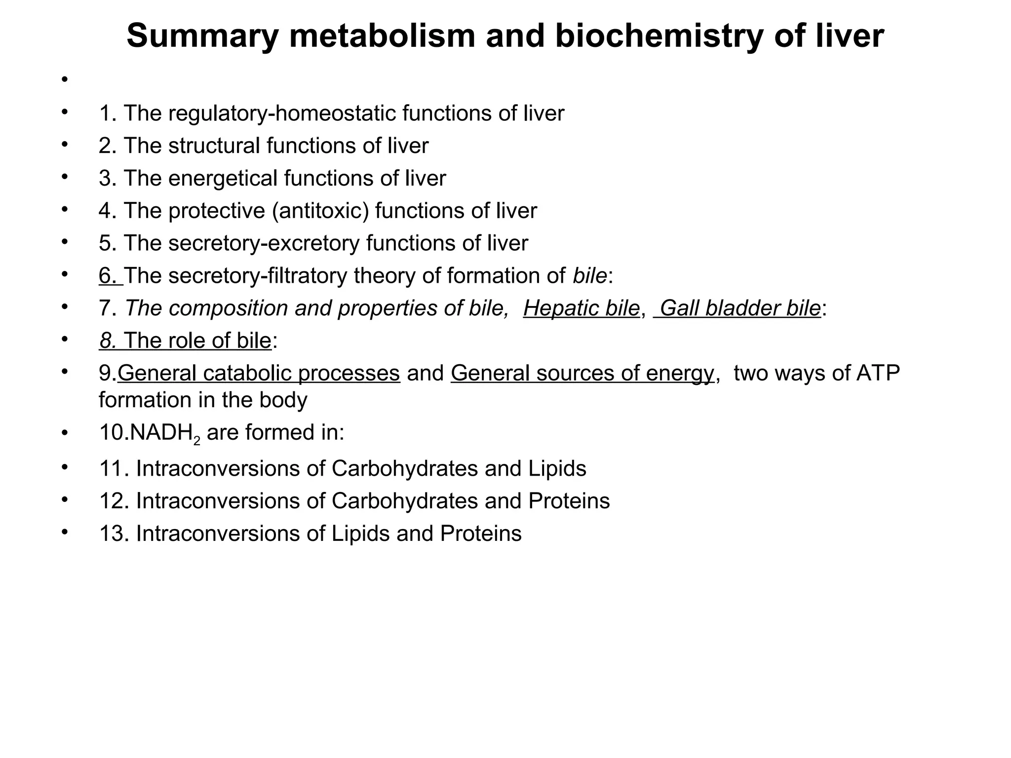 lecture 1. Summary metabolism.Biochemistry of liver.ppt