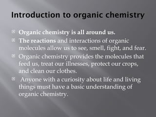 Organic Chemistry for foundation and bachelors | PPT