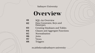 Short preview of Introduction to Databases and MS SQL Server course | PPT