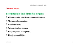Lecture_ biomaterials and artificial organs 1.pptx