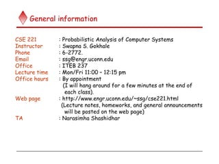 Probabilistic analysis of computer systems | PPT