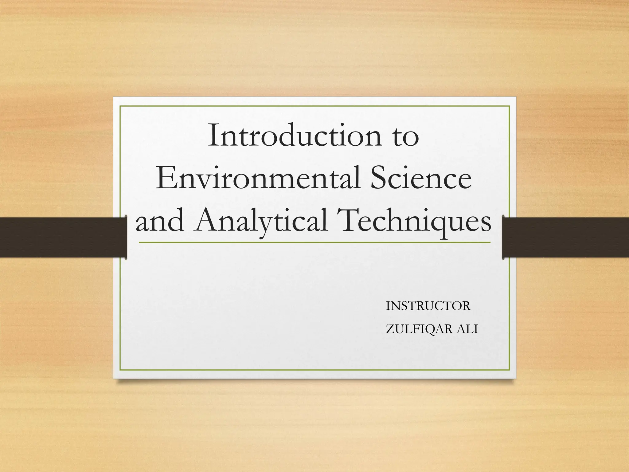 introduction to Environmental Sciences geo | PPT