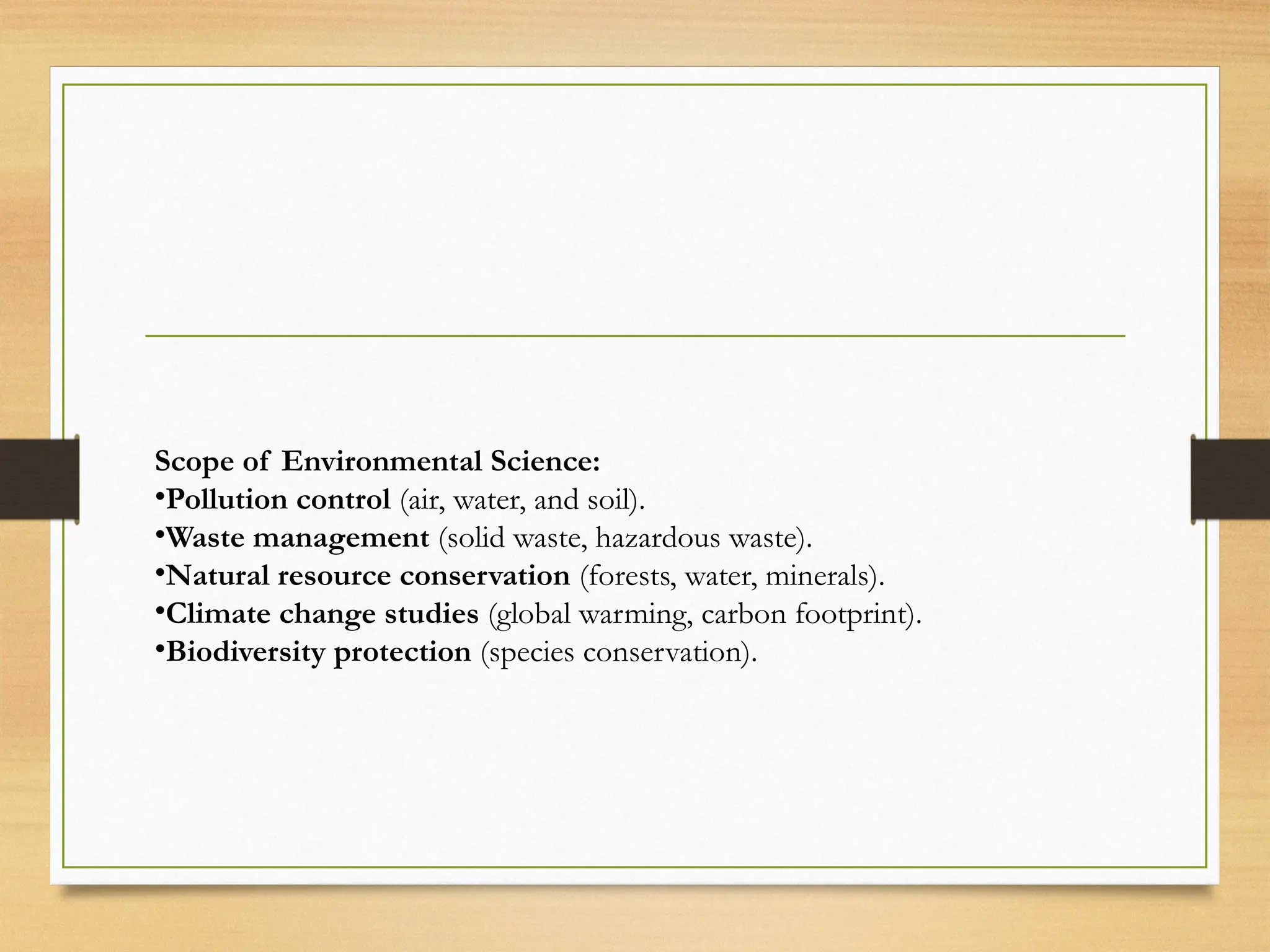 introduction to Environmental Sciences geo | PPT