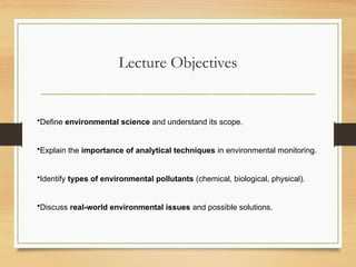 introduction to Environmental Sciences geo | PPT