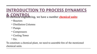 Lecture 1.1 Process Dynamics and Control Introduction | PPT