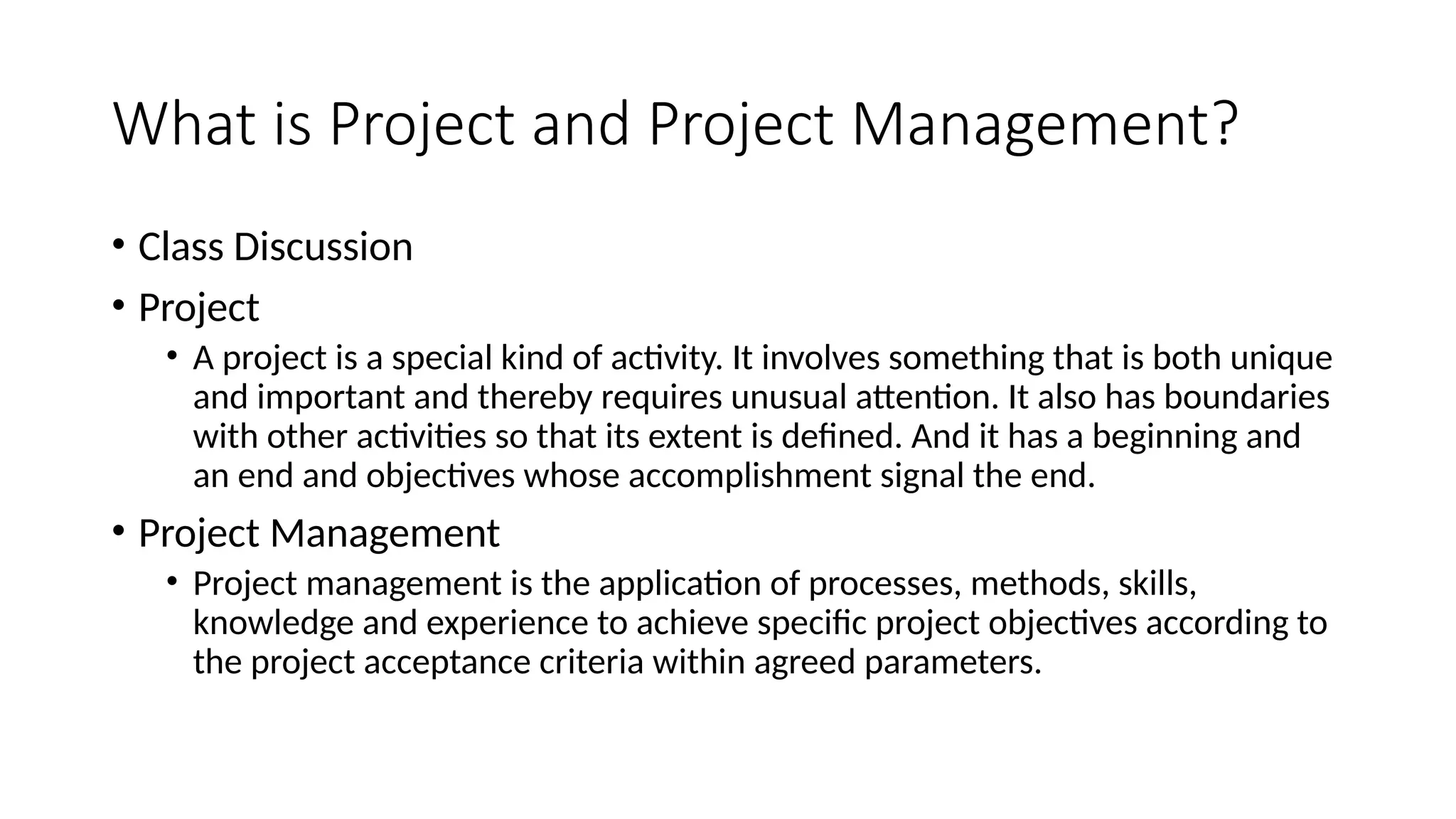 introduction to project procurement: first lecture | PPTX