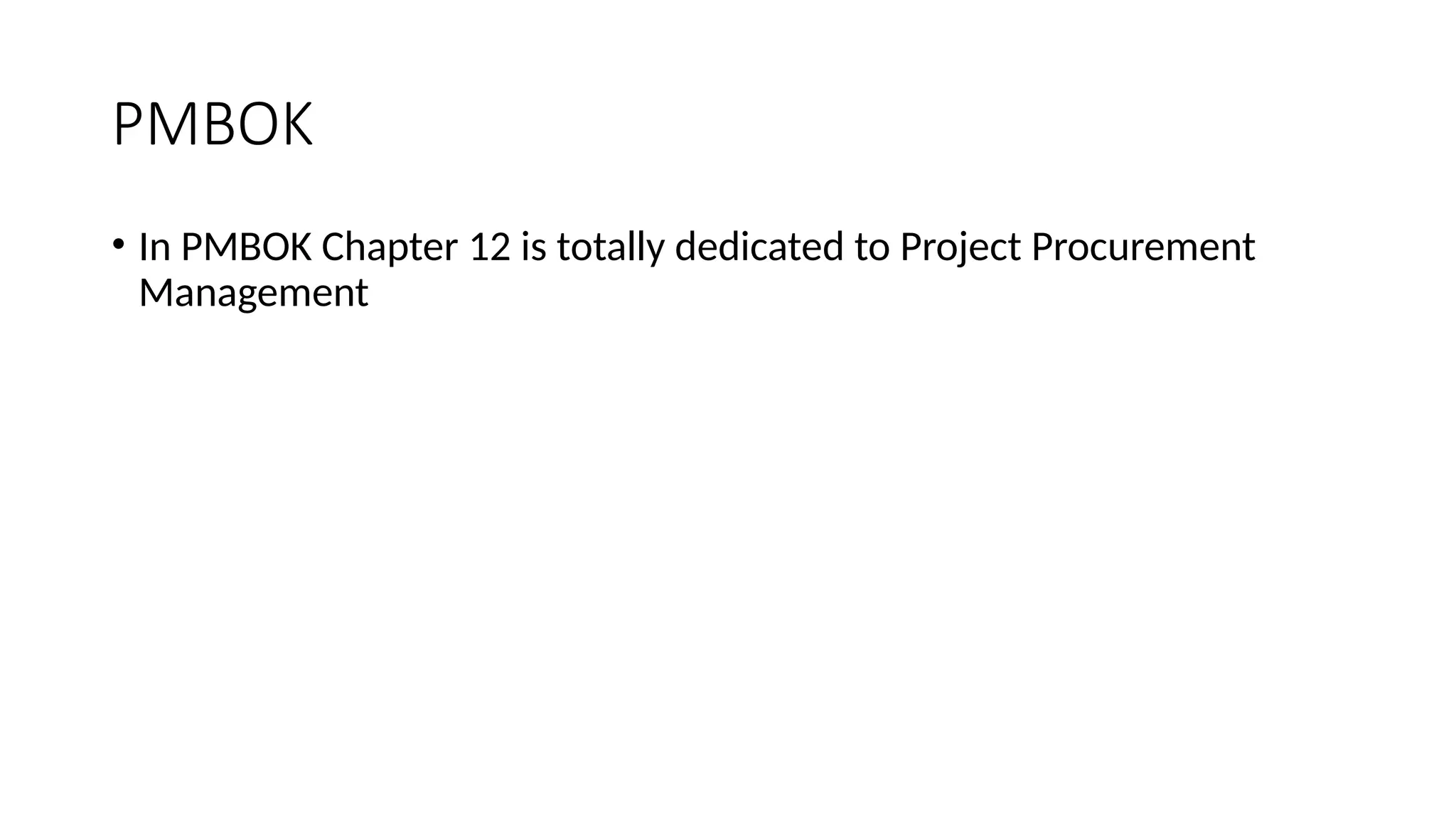 introduction to project procurement: first lecture | PPTX