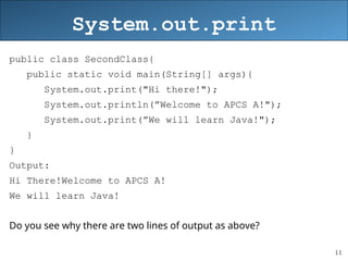 Unit 1: Primitive Types - Basic Java Syntax | PPT