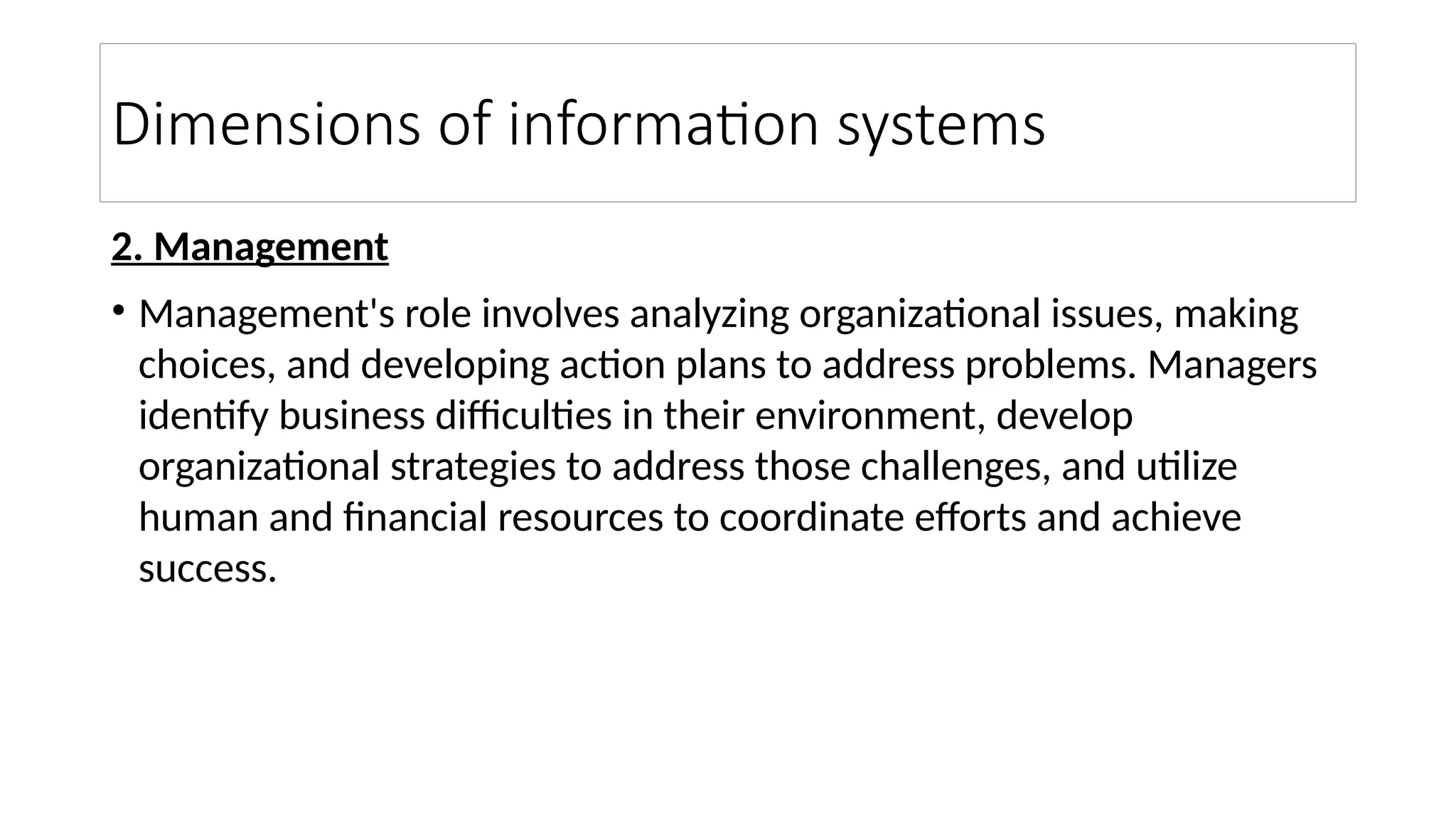 Management of Information system Lecture No. 1 | PPT