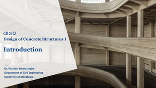 introduction to design of concrete structures | PPT