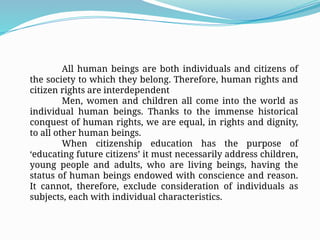 Civic responsibilities and citizens role in a society. | PPTX