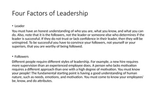 introduction to leadership and nature of leadership | PPTX