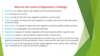 Concept of biology, cell and cell theory, prokaryotes and Eukaryotes | PPT