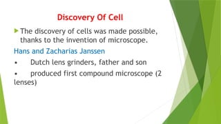 Concept of biology, cell and cell theory, prokaryotes and Eukaryotes | PPT