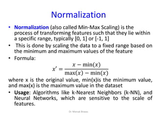 Normalization and standardization in machine learning | PDF
