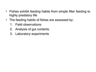 lecture_1.ppt food and feeding habits of fishes | PPT
