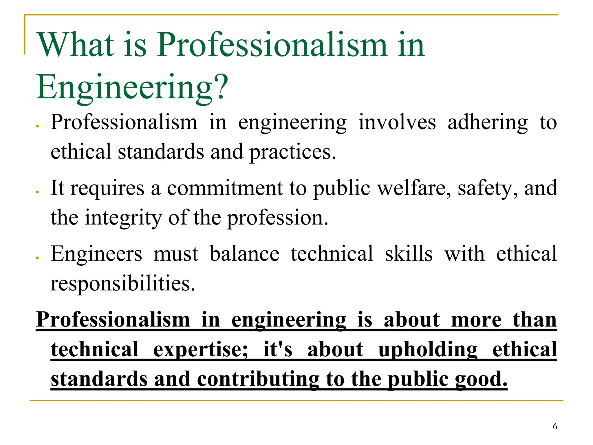 A presentation on Professional Ethics slides | PDF