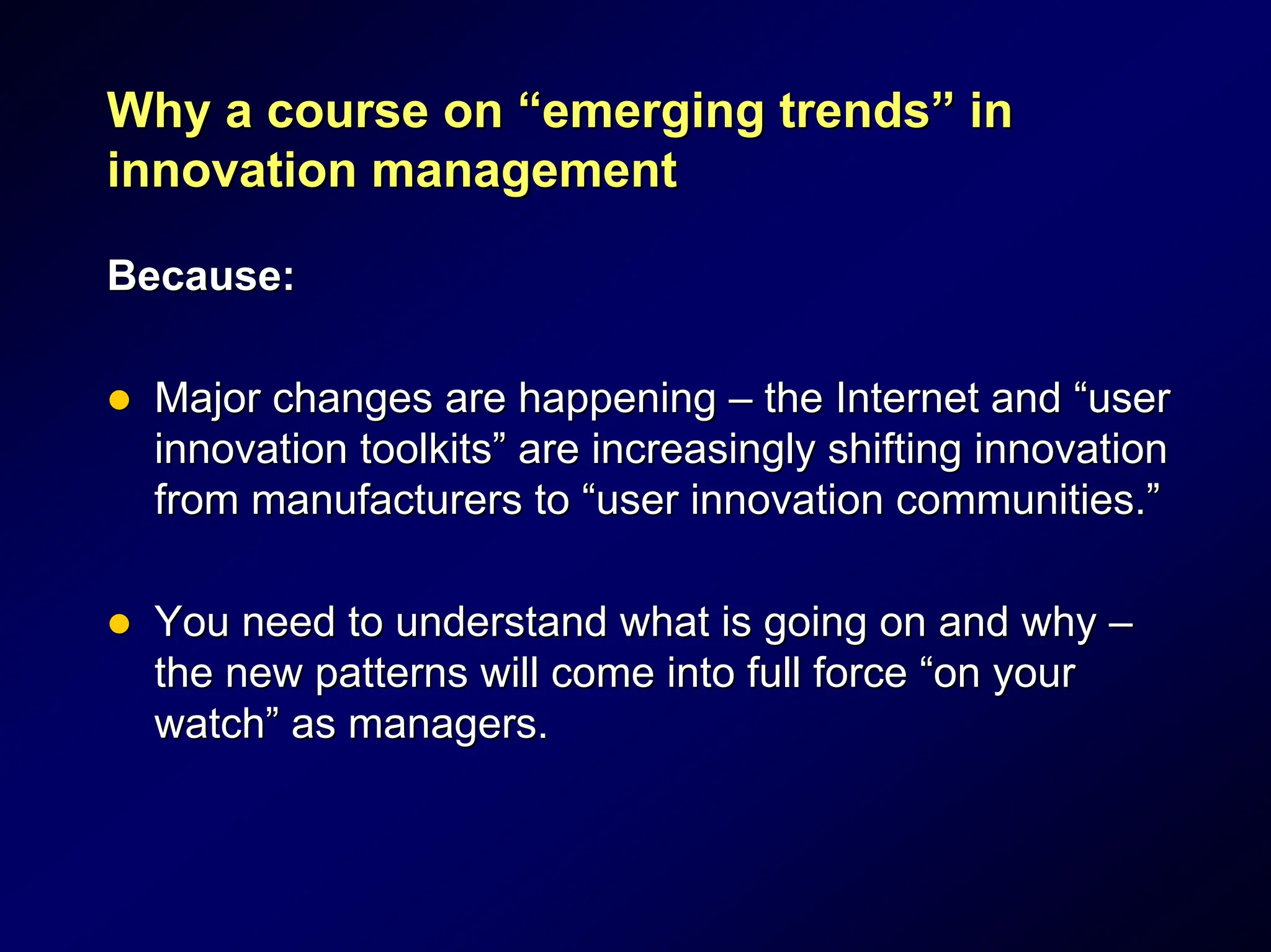 Lecture 1 for managing innovation and emerging trends | PDF
