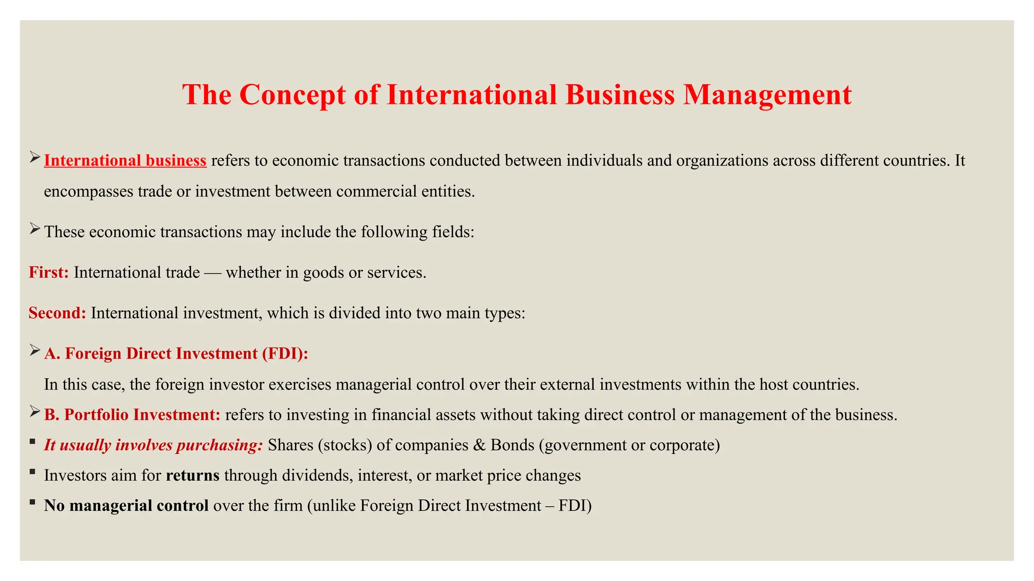 Lecture 1 in International business management | PPTX