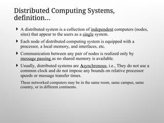 Introduction to Distributed Computing Systems_ Lecture Material.ppt