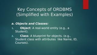Introduction to Advanced Data Models: Object- Relational Data Model | PDF