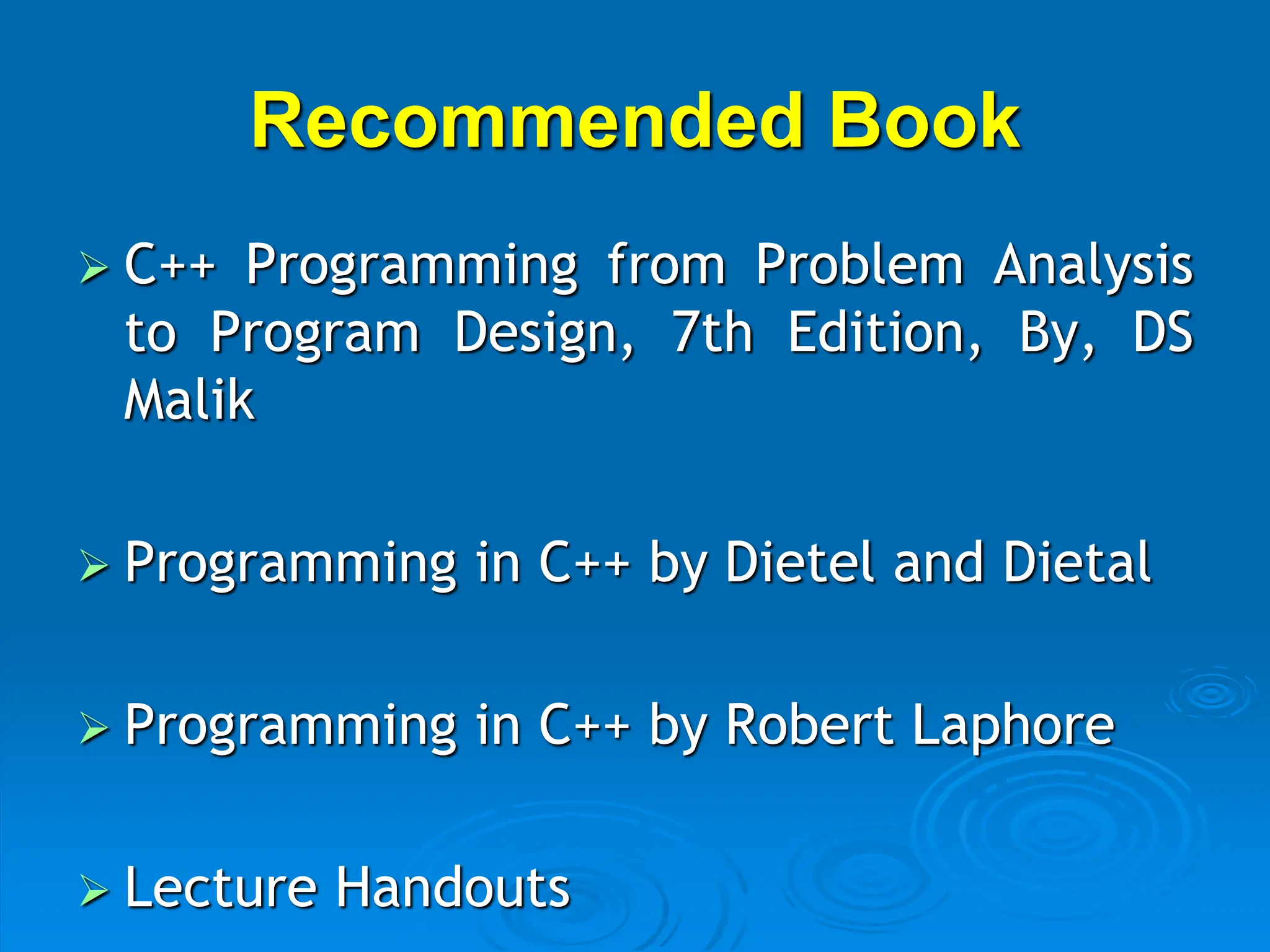 C Programming Language Lecture 1 3ppt Programming Languages 0958