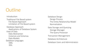 Lecture 1 to 3intro to normalization in database | PPTX | Databases | Computer Software and ...
