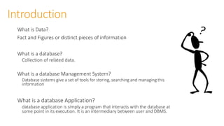 Lecture 1 to 3intro to normalization in database | PPTX | Databases | Computer Software and ...