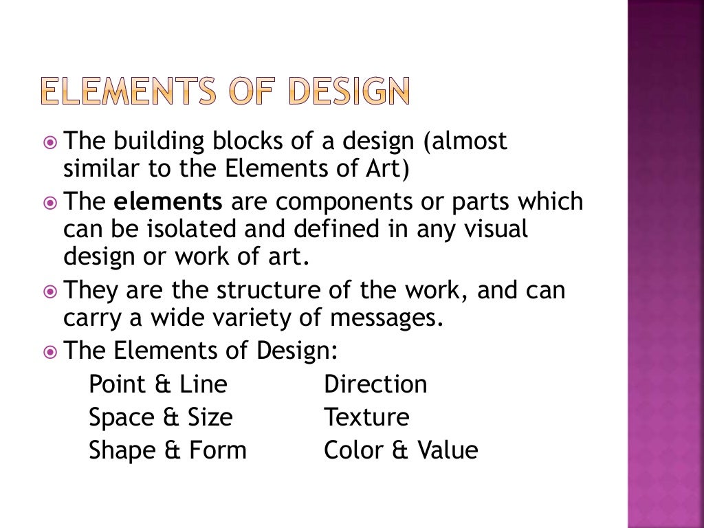 Lecture 1 A Definition Of Design Its Elements And Principle Lecture 1 A Definition Of Design Its Elements And Principle