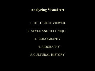 Analyzing Visual Art | PPT