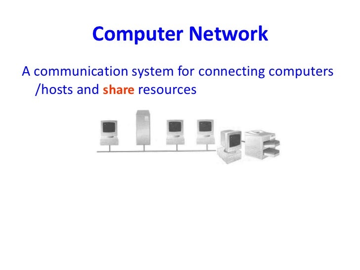Lecture 1 an introduction to computer networks