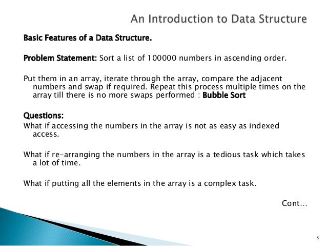 Lecture 1 An Introduction To Data Structure