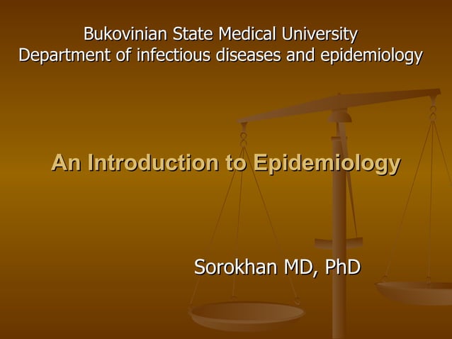 Lecture 1. an introduction to epidemiology | PPT