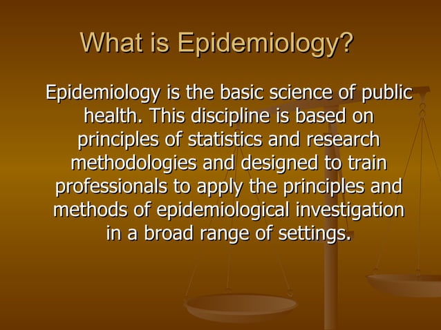 Lecture 1. an introduction to epidemiology | PPT