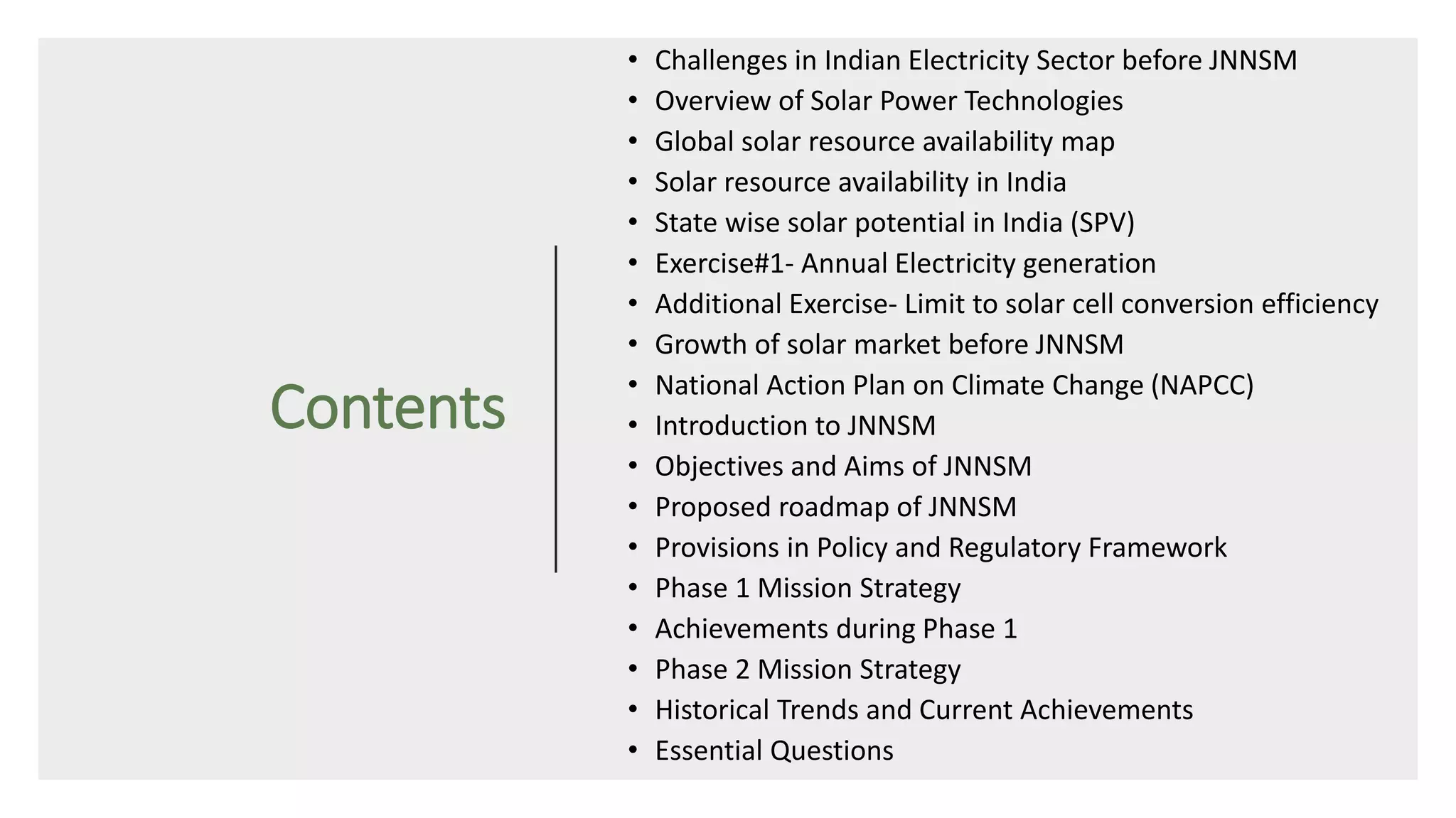 Introduction to JNNSM- India's National Solar Mission | PDF