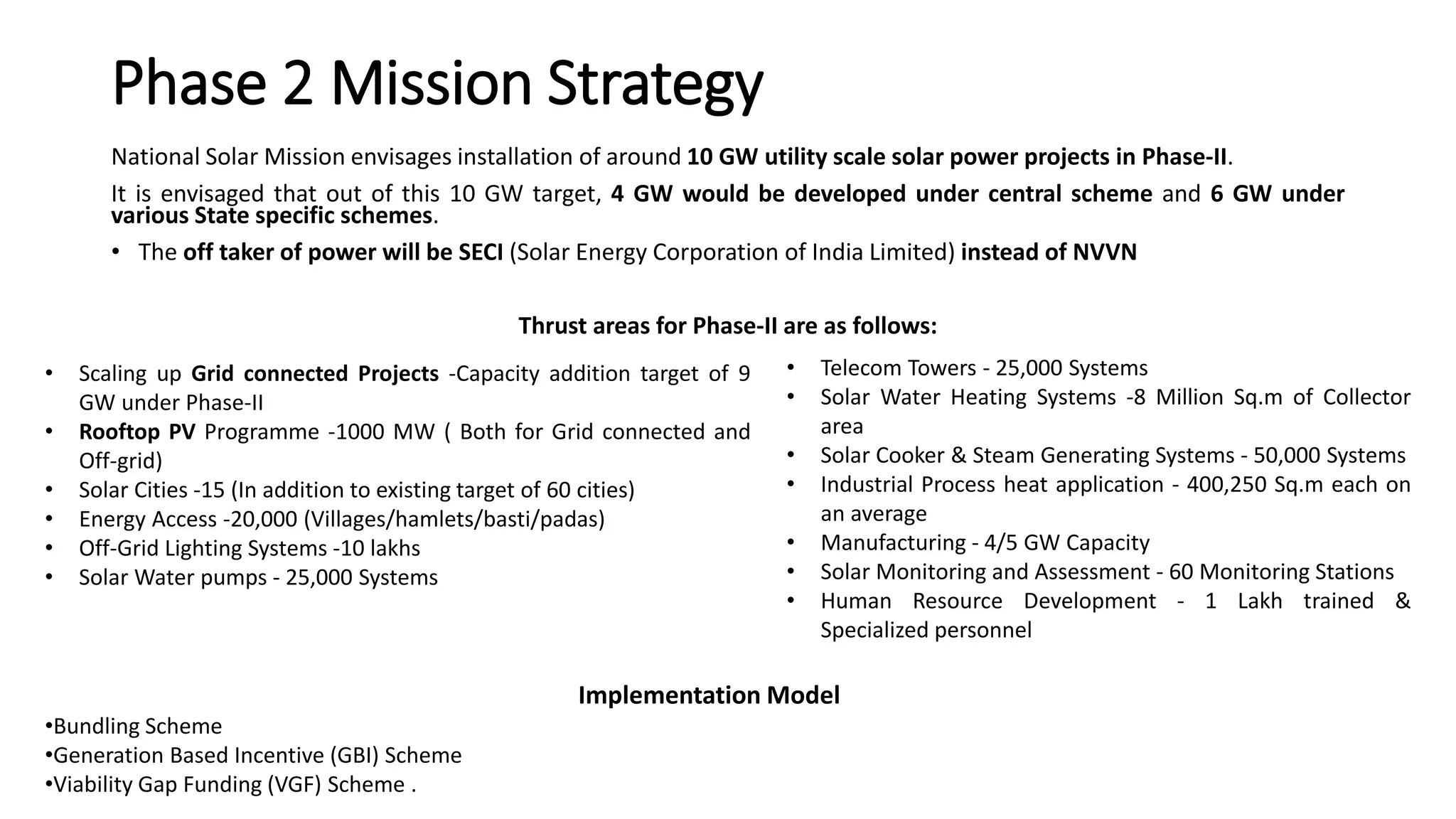 Introduction to JNNSM- India's National Solar Mission | PDF