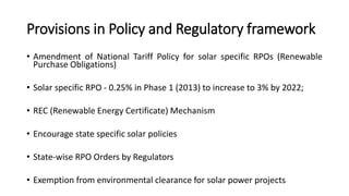 Introduction to JNNSM- India's National Solar Mission | PDF