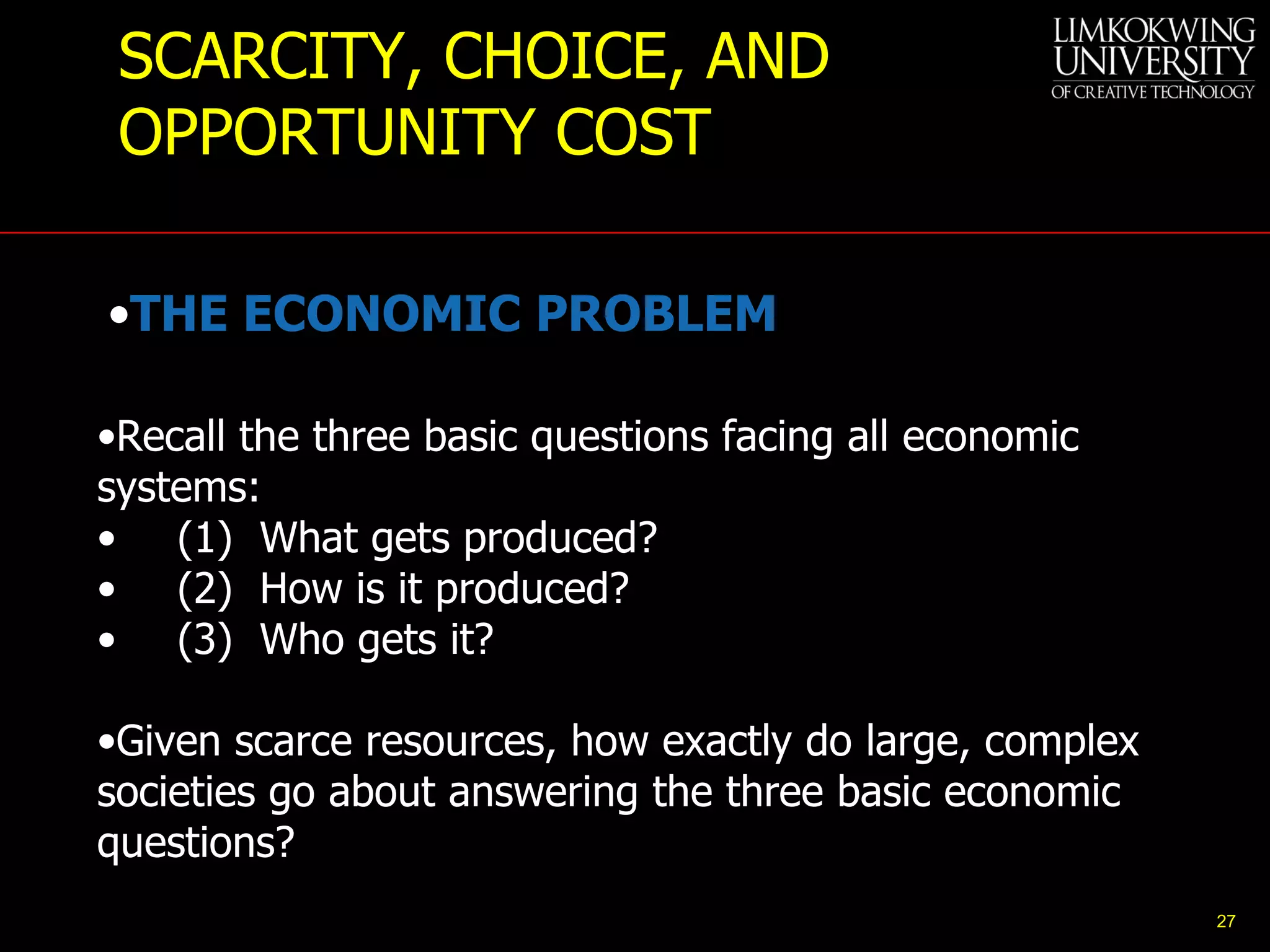 Lecture1 Basic Economic Concepts (1) | PPT