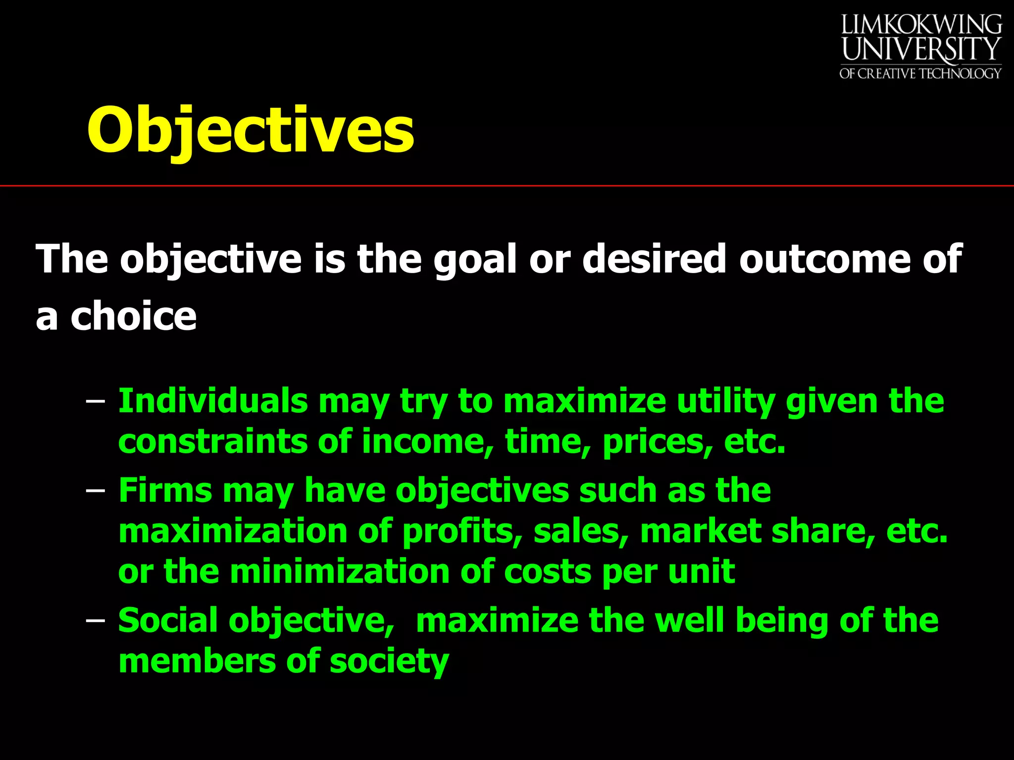 Lecture1 Basic Economic Concepts (1) | PPT | Business | Business and Finance