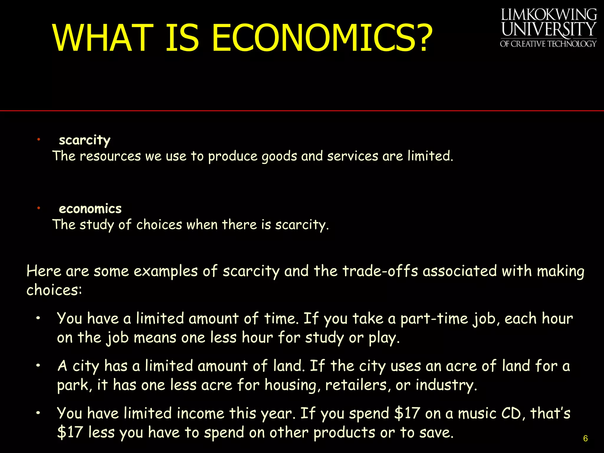 Lecture1 Basic Economic Concepts (1) | PPT