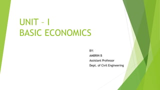 Lecture 1 Basic Economics | PPTX