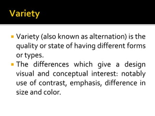 Lecture 1 b definition of principle of design | PPTX