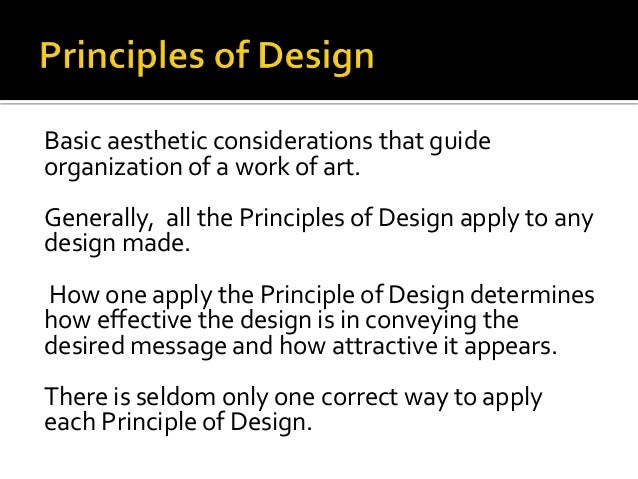 Lecture 1 b definition of principle of design