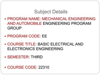 Lecture 1 bee | PPTX