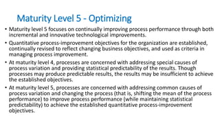 Capability Maturity Model Integartion | PPTX | Business | Business and ...