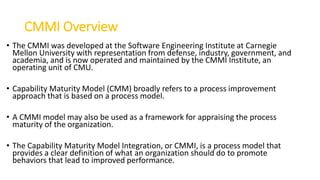 Capability Maturity Model Integartion | PPTX | Business | Business and ...